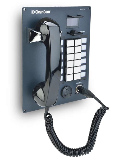 Industrial Digital Intercom System IKB 12P HS 6 Clear Com AV IQ