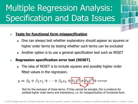 Testing For Functional Misspecification In Regression Analysis At