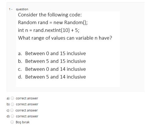Solved Question A B E Consider The Following Code Chegg