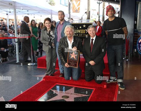 Sir Richard Branson Honored With Star On Hollywood Walk Of Fame