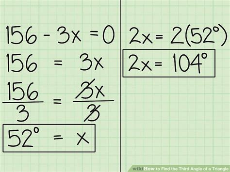 3 ways to find the third angle of a triangle wikihow