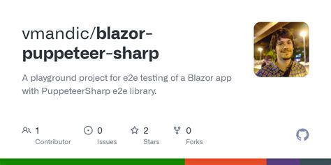 GitHub Vmandic Blazor Puppeteer Sharp A Playground Project For E E Testing Of A Blazor App