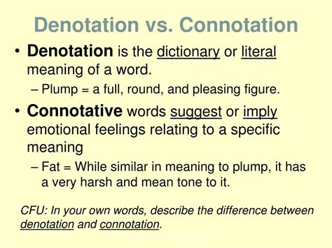 Ppt Interpreting Connotative Meaning Powerpoint Presentation Free Download Id 1963582