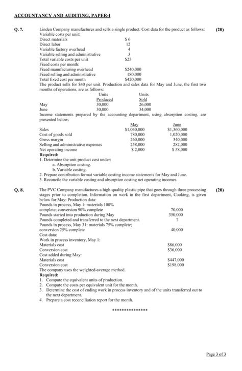 Css Accounting And Auditing Paper 2017 Pdf