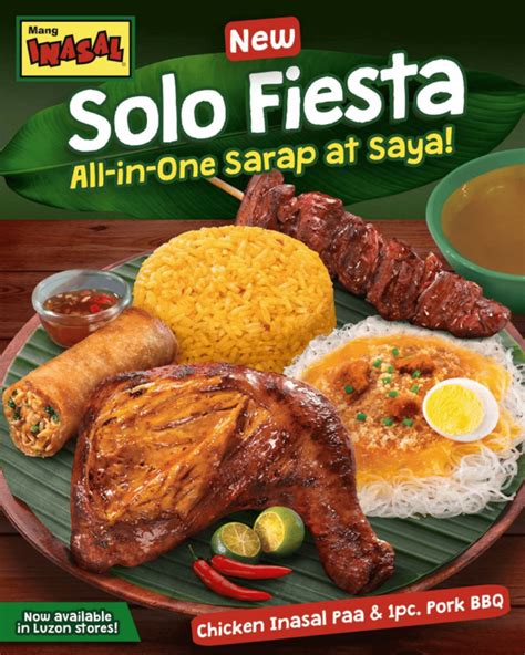 Inilunsad Ng Mang Inasal Ang All In One Na Pagkain Sa Pamamagitan Ng Solo Fiesta Philippines Times