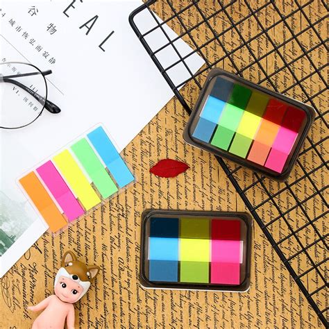 Message Notepad Bookmark Box Fluorescent Color Not Grandado