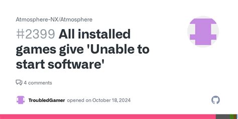 all installed games give unable to start software · issue 2399
