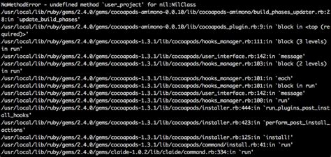 Support For Cocoapods Issue UnsafePointer Cocoapods Amimono GitHub