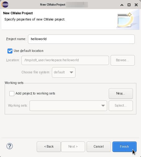 creating a cmake project