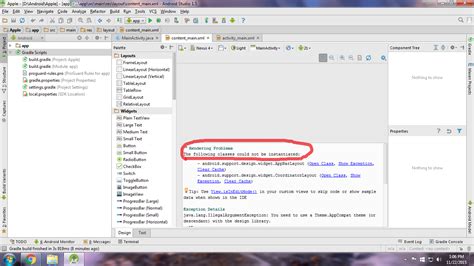 Rendering Error In Android Studio Stack Overflow