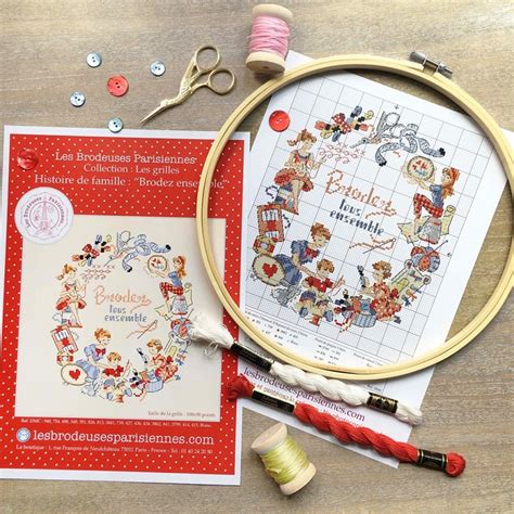 Lets Embroider Together Chart Les Brodeuses Parisiennes