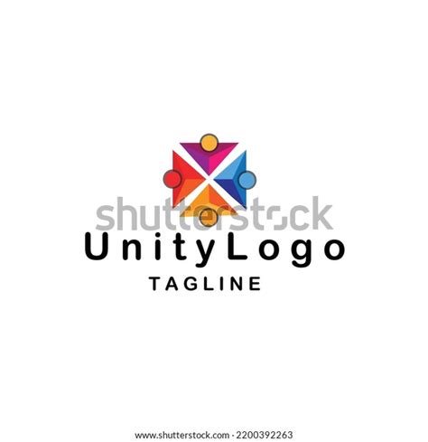 Unity Logo Icon Vector Template Stock Vector Royalty Free Shutterstock
