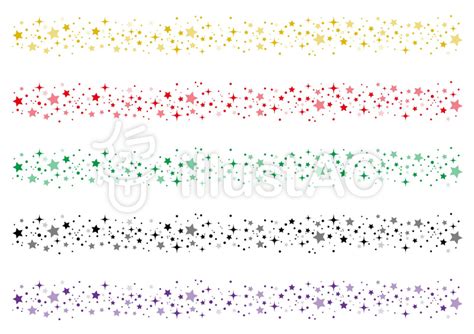 星のライン素材04イラスト No 948685／無料イラストなら「イラストac」