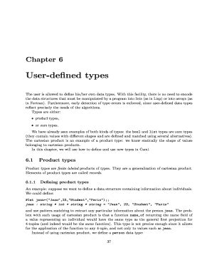 Fillable Online User Defined Types Fax Email Print PdfFiller
