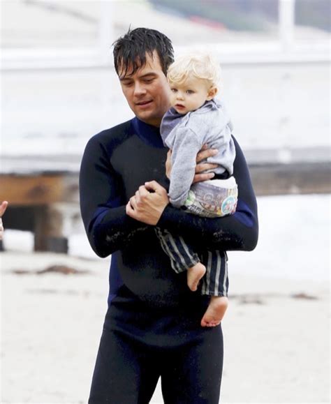 Josh Duhamel Hangs Out With His Son On Set Celeb Baby Laundry