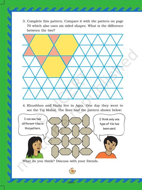 Ncert Book For Class 3 Maths Chapter 5 Shapes And Designs Indcareer Schools