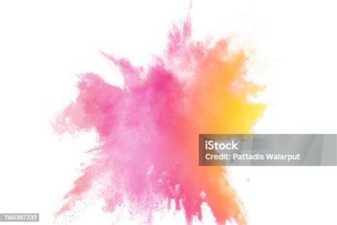 흰색 배경에 다채로운 분말 폭발 추상 파스텔 색상 먼지 입자 스플래시 구름에 대한 스톡 사진 및 기타 이미지 구름 초현대적 기체 물리 구조 Istock