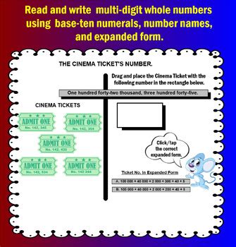 Read And Write Multi Digit Whole Numbers Using Base Ten Numerals Number Names