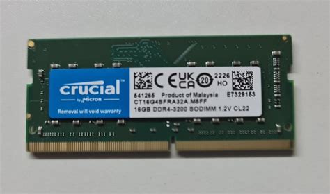 Ddr4 Crucial Ram 16gb Single Stick Computers And Tech Parts And Accessories Computer Parts On
