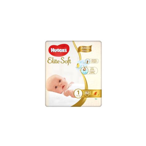 Huggies Nr.1 Elite Soft Mega 3-5 kg, 82 bucati | Catena.ro