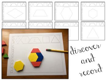 Building Shapes Pattern Blocks SHAPES Task Cards By Rita Mitchell