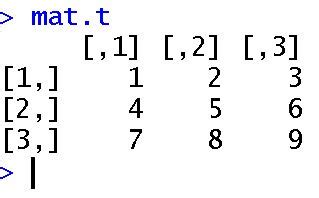 How To Transpose A Dataframe Or Matrix In R With The T Function