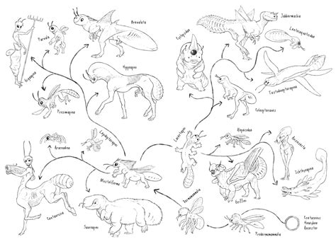The Evolutionary Tree Of Skinned Insects Rspeculativeevolution
