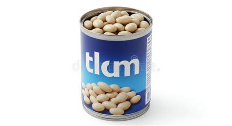 A Can Filled With White Beans Possibly Navy Beans Phaseolus Vulgaris