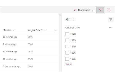Filter Sharepoint Online Image Library With Metadata Collumns