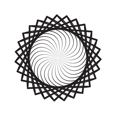 Premium Vector Abstract Circular Geometric Elements Round Pattern Decorative Vector Design