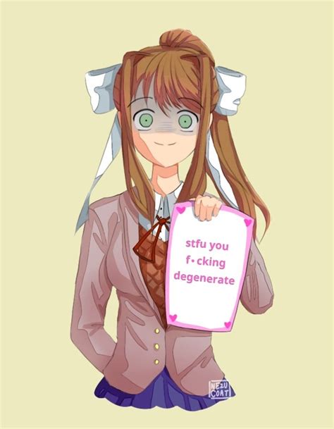 I Drew A Monika Meme Template Get Rid Of My Text Rddlc