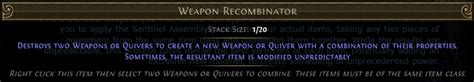 Poe Weapon Recombinator Mods