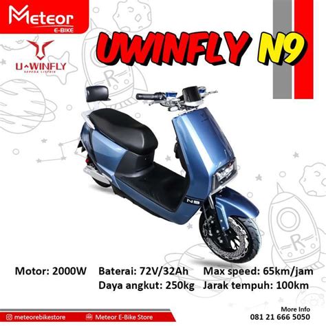 Jual Motor Listrik Uwinfly N9 Di Seller Meteor E Bike Store Jl Mt Haryono No 62 Malang
