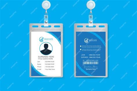 Diseño Moderno De Plantillas De Tarjetas De Identificación Corporativas