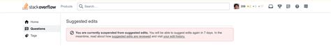 Tell Users When Their Edits Are Rejected Meta Stack Overflow