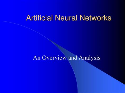 PPT Artificial Neural Networks PowerPoint Presentation Free Download ID 8680578