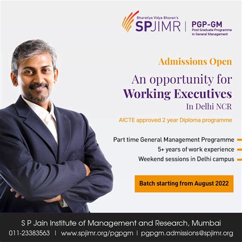 Sp Jain Institute Of Management And Research Pgpgm On Linkedin Spjimr Executive Business Management