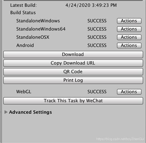 Unity 云构建 云打包项目 Unity Cloud Build Csdn博客