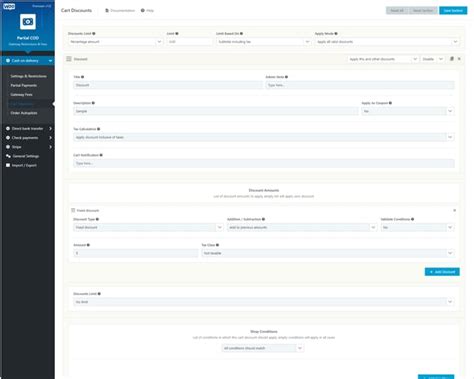 partial cod restrictions and fees woocommerce wp plugins ft