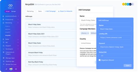 Multiple Ad Groups Ninjasem By 500apps