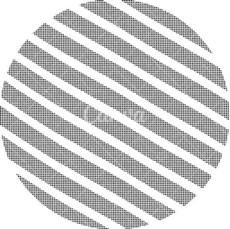Halftone Circle Element For Graphic Design Projects