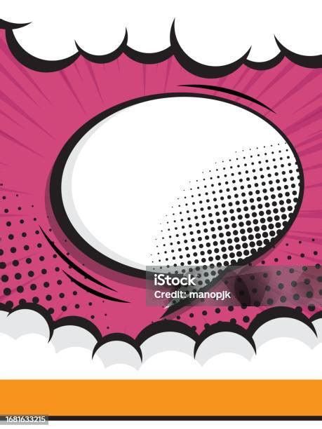 추상적인 세로 만화책 빈 말풍선 하프톤 점선 배경이 있는 팝 아트 만화 표지 결투에 대한 스톡 벡터 아트 및 기타 이미지