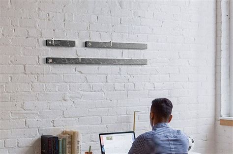 Linearly Formed Wall Clocks Linear Clock Concept