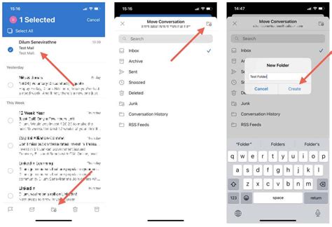 como criar pastas no microsoft outlook