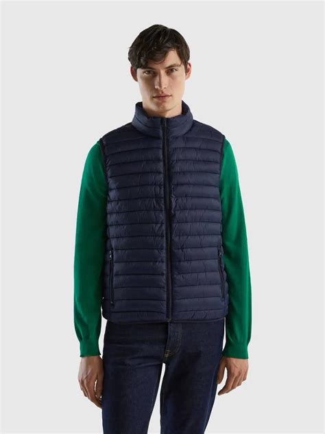 Benetton Sleeveless Puffer Jacket With Recycled Wadding 2ba2uj005016