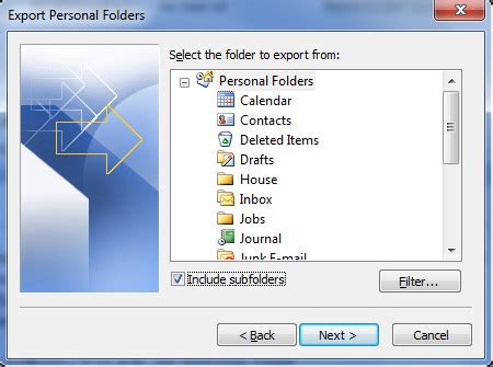 Exporting Your Outlook Email To A PST File Online Computer Tips