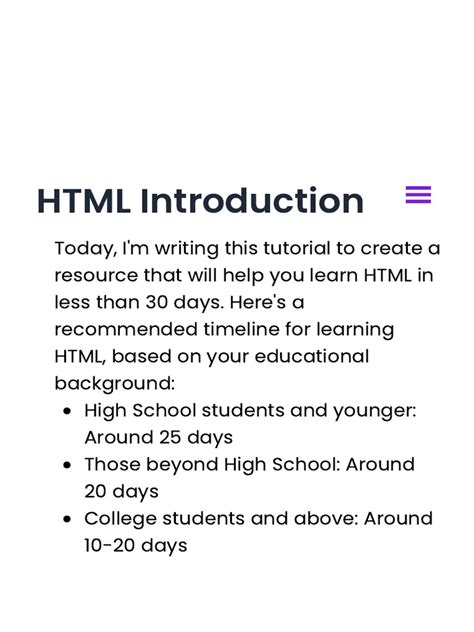 Html Introduction Codewithharry Pdf Html World Wide Web