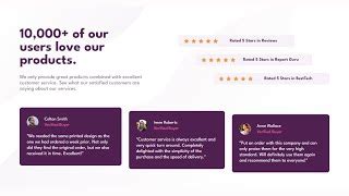 Html CSS Social Proof Section SynthMind