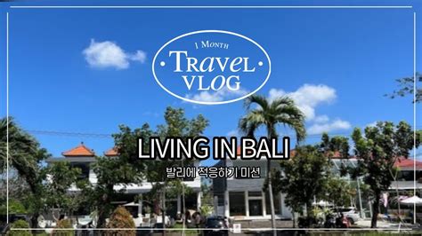 백수브이로그 In Bali 2and3일차 발리한달살기 Youtube
