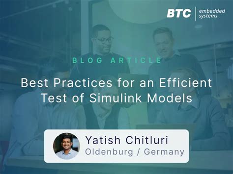 Best Practices For An Efficient Test Of Simulink Models